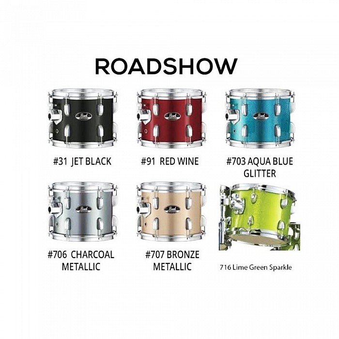 Jual Pearl Roadshow RS525SB/C 5 Piece Drum Set, No Cymbals ...